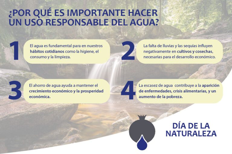 ¿Por qué es importante hacer un uso responsable del agua?